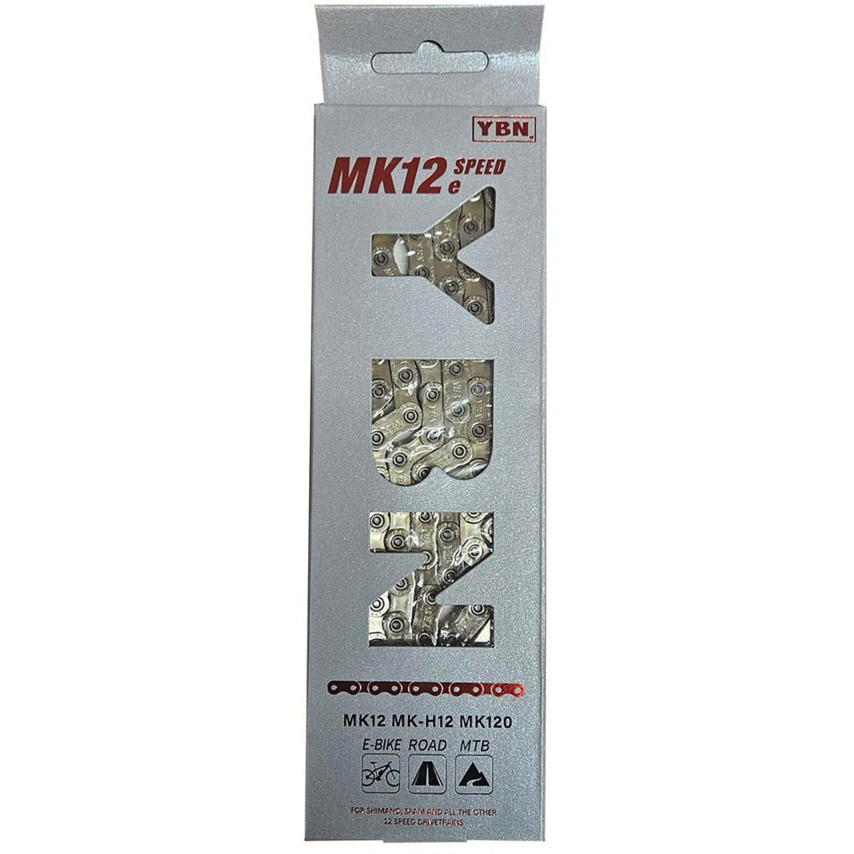 YBN FLAT TOP MK120/12E (12 Speed Chain) Hollow Pin 126L– Winspace NZ