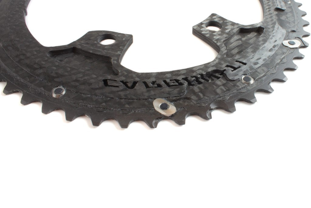 Carbon-Ti X-Carboring EVO Carbon Chainring (outer) 54T DA9200 4x110BCD ...